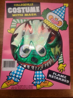 Vintage Ed Roth Rat Fink Mask Collegeville Costume In Original Box Mib ...