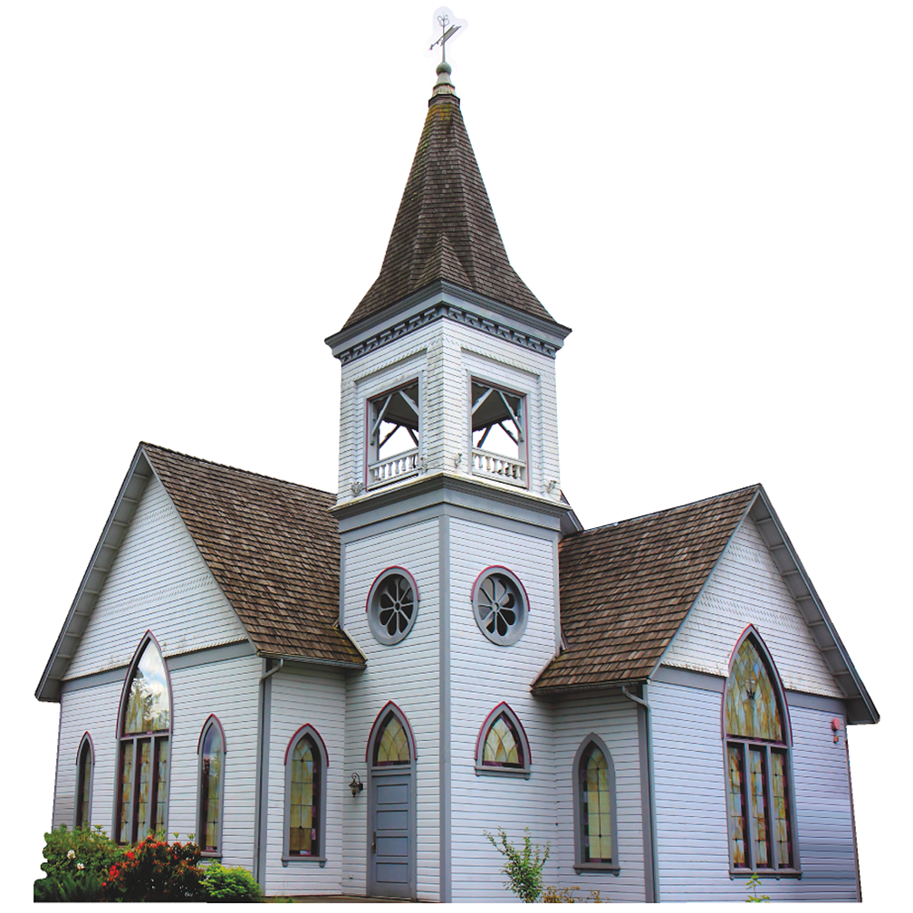 SP12540 Church with Steeple 84x87 inches! Cardboard Cutout Standup | eBay