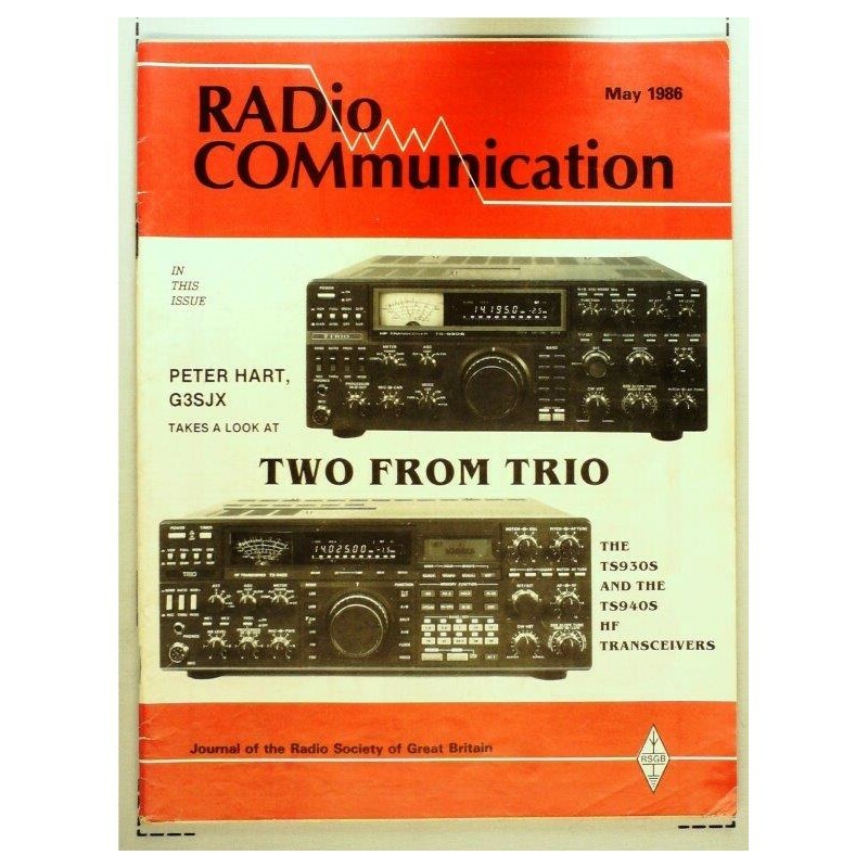RADio COMmunication Magazine May 1986 mbox569 Two From Trio | eBay