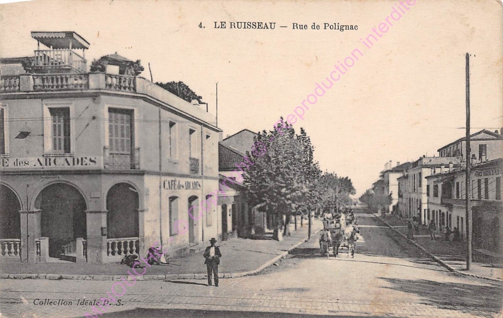 Top Cpa Algeria Le Ruisseau Rue De Polignac Café Des Arcades Edt Ideale ...