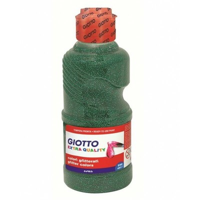 GIOTTO ready gouache Green glitter - 250 ml | eBay