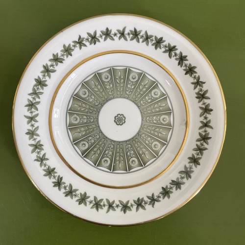 Vintage Spode PROVENCE YC843 Bread Plate GREEN LEAVES 6-1/4" England ...