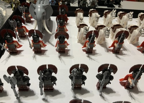 Lego Minifigure Lot Roman Legenario Custom 50 Soldier 10 Horses 2 ...
