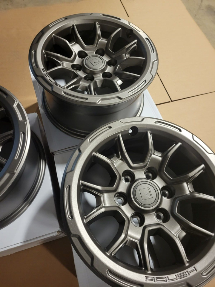 New ROUSH R Wheels Fit 2021-2025 Ford Bronco Iridium Grey 17 x 8.5 SET ...