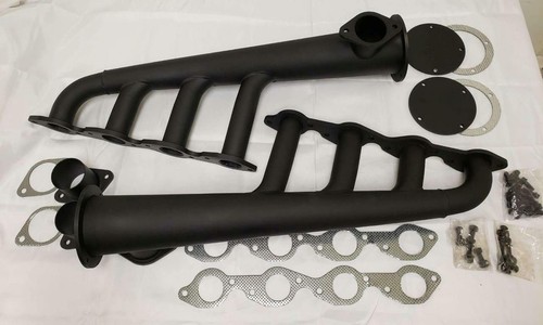 Big Block Chevy Lakester Headers Blk Lake Style BBC 396 454 502 Model A ...