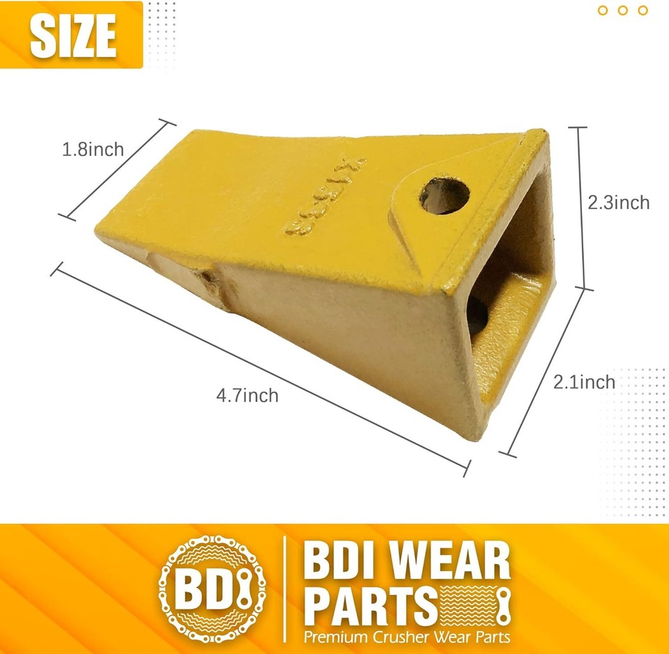 5x X156S Backhoe Bucket Teeth with Pins for Skid Steer and Mini ...