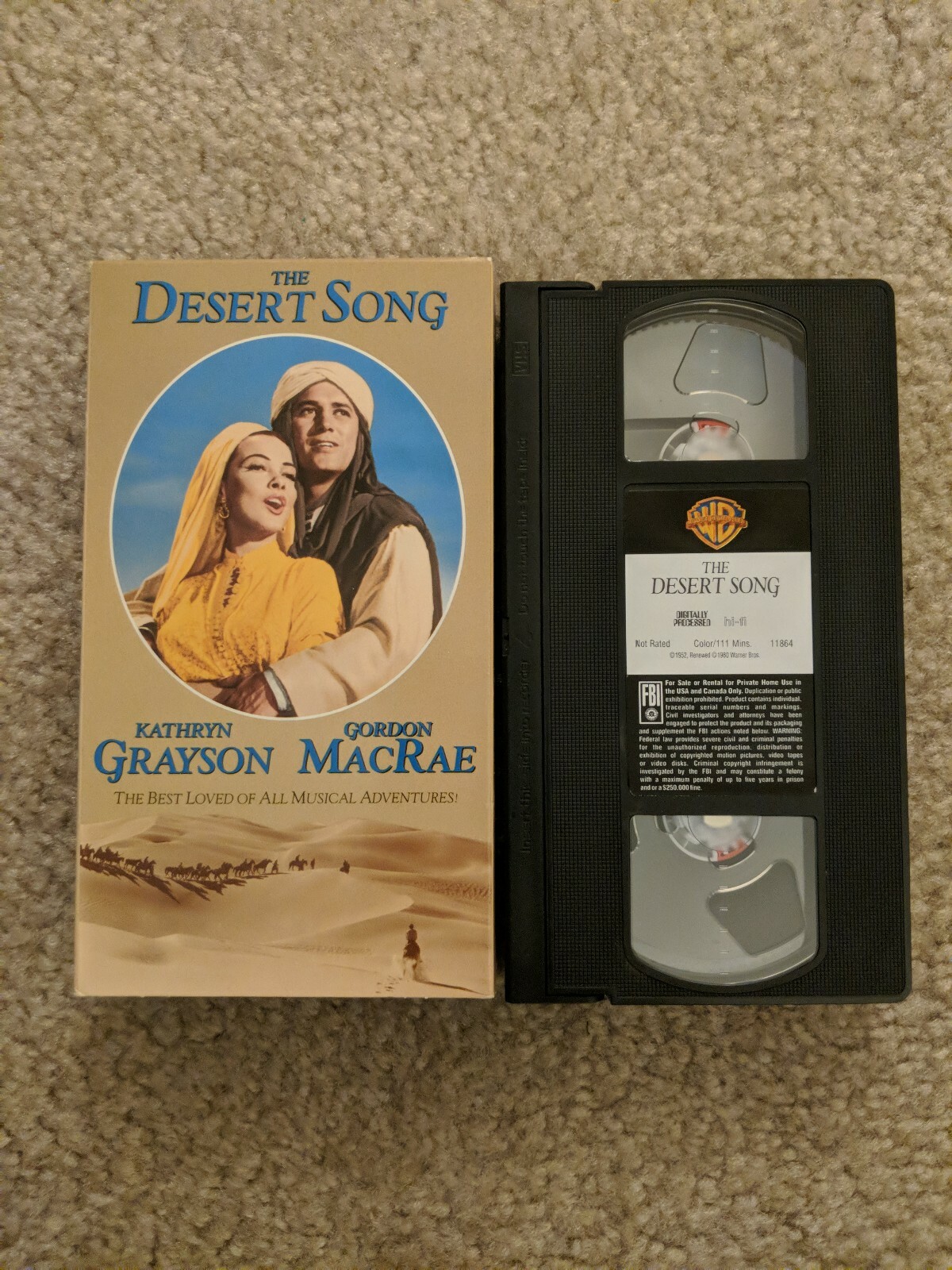 The Desert Song (VHS, 1952) Kathryn Grayson, Gordon MacRae 85391186434 ...