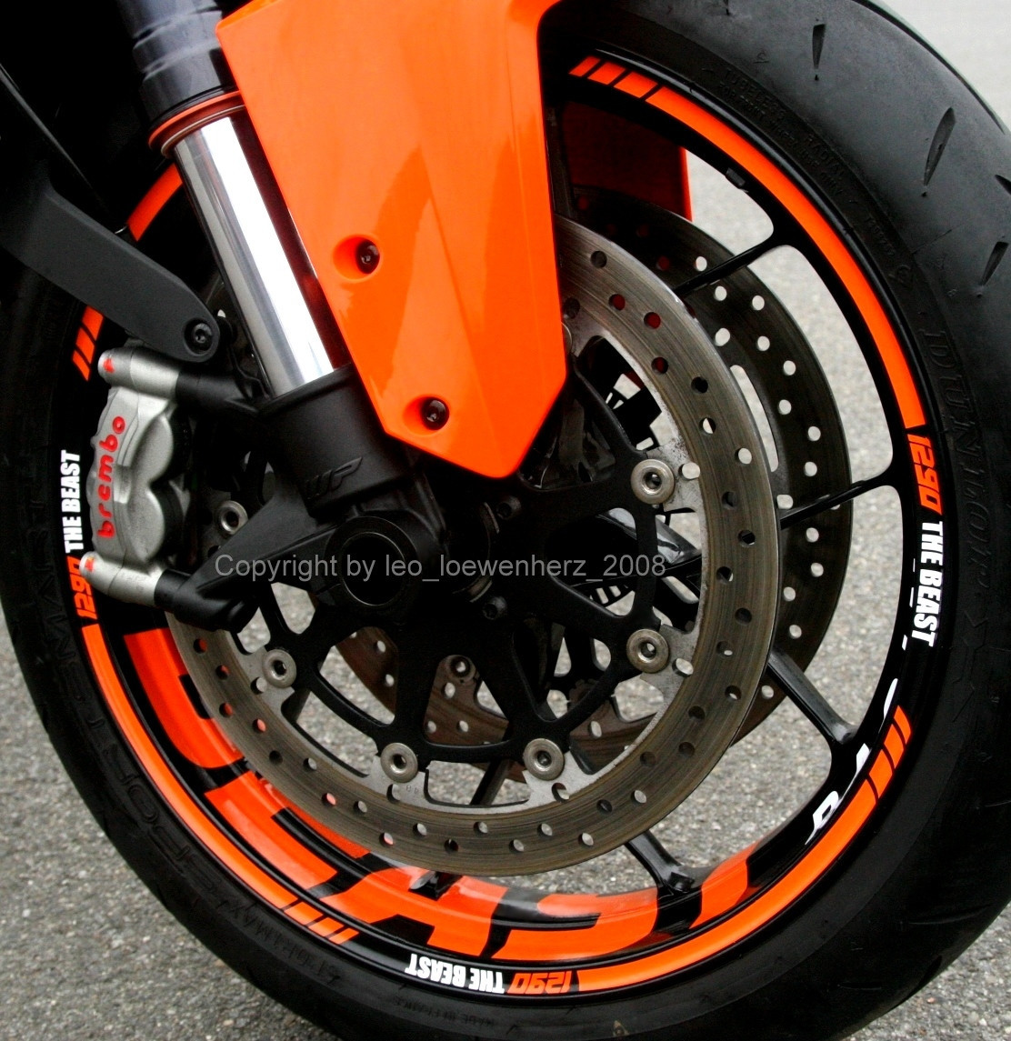 KTM 1290 SuperDuke R SD SDR GT Wheel Sticker Rim Stripes Decals Tape ...