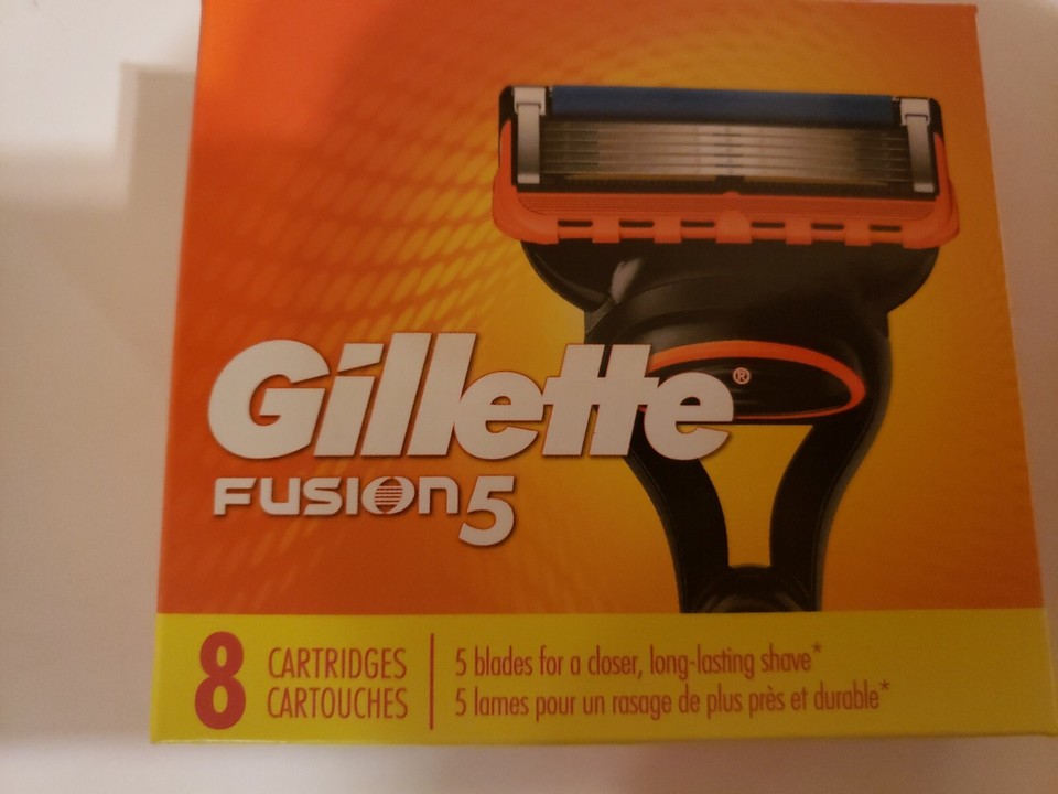 Gillette Fusion 5 Razor Blade refills New sealed Packs of 8 Fusion5 ...