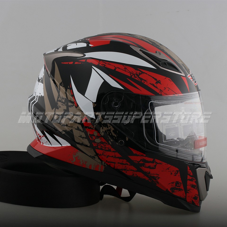 X-PRO Motorcycle Full Face Helmet Adult Street Bike Helmets DOT ...