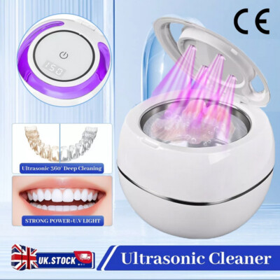 Ultrasonic Retainer Cleaner Invisalign UV-Dental Pod Denture Aligner ...