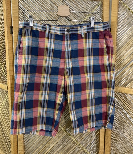 Banana Republic Plaid Short Cotton 33 | eBay