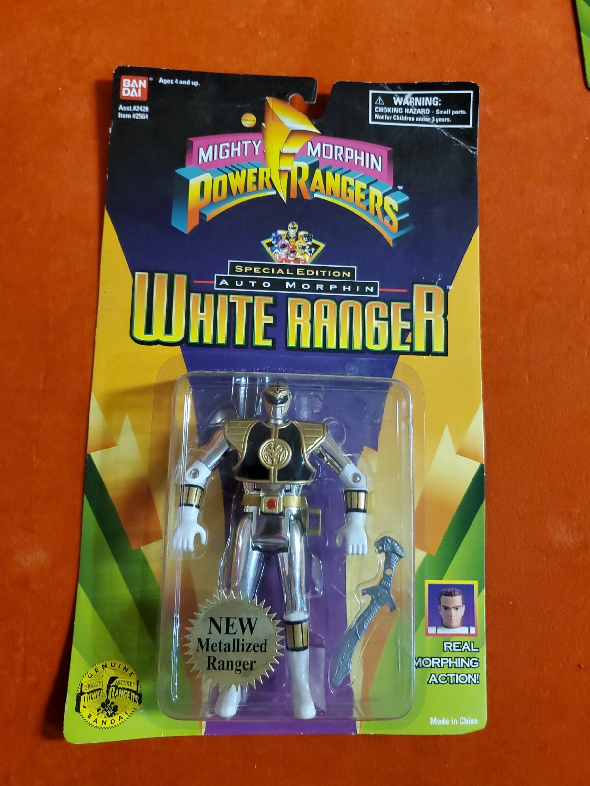 Bandai 2564 Power Rangers Special Edition Auto Morphin White Ranger ...