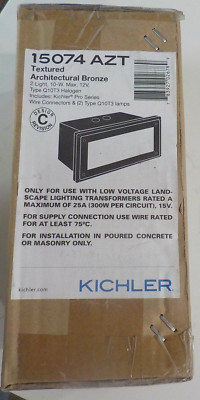 Kichler 15074 AZT Step 2-Light 12V, Textured Architectural Bronze, NEW ...