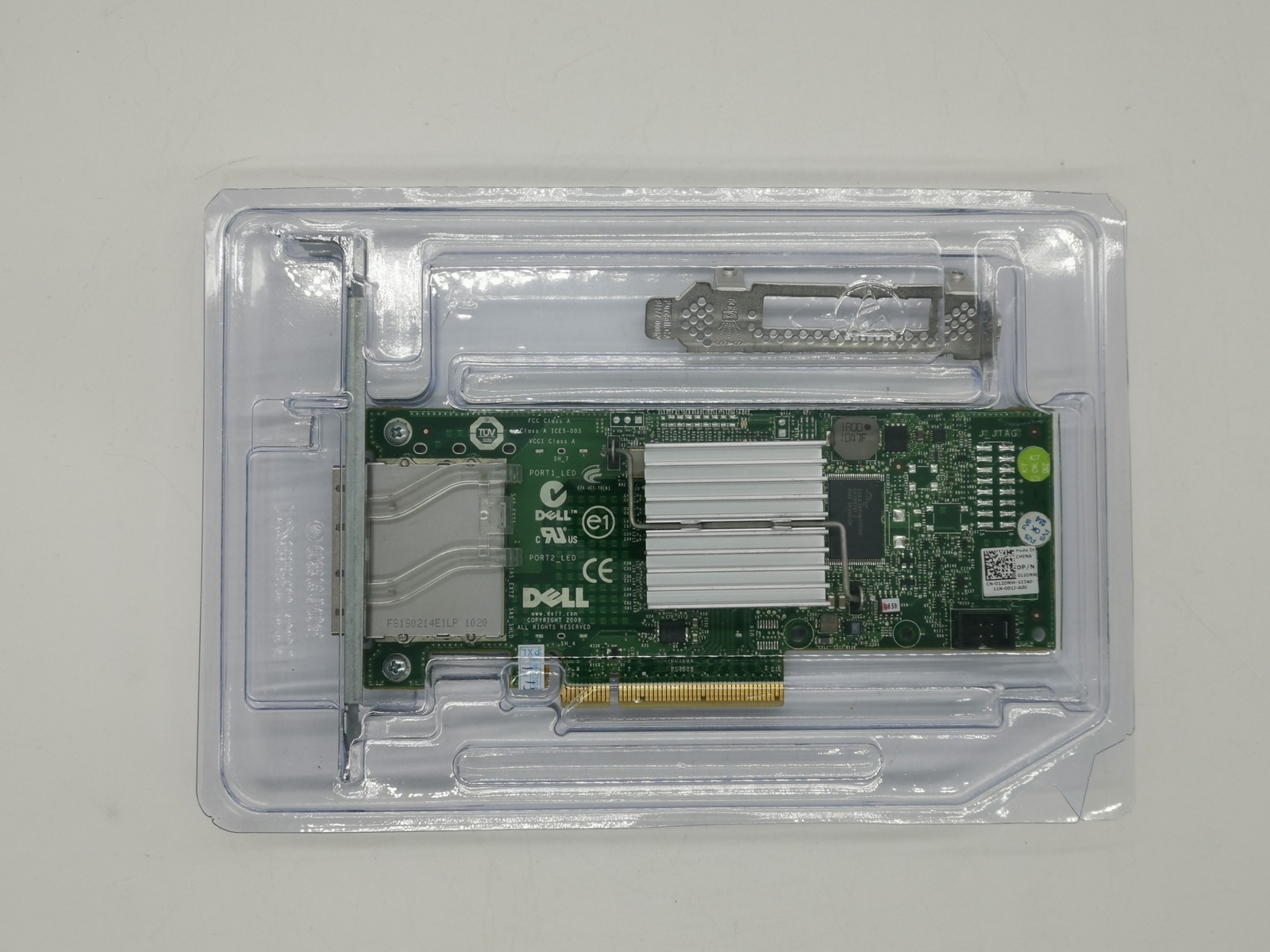 Dell H200E 6Gb/s SAS PCIe HBA 2 Port Ext SFF-8088 12DNW LSI SAS 2008 ...