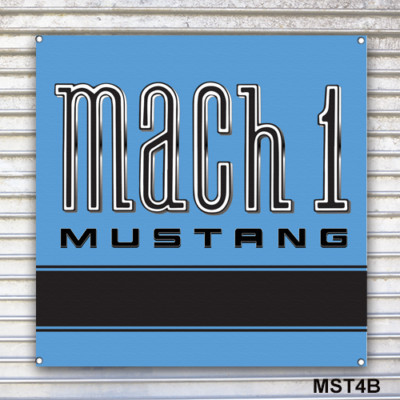 Mustang Mach 1 Banner Sign Wall Art | eBay