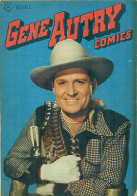 Gene Autry Comics #8 By Jesse Marsh Champion Photo Cover Dell Western ...