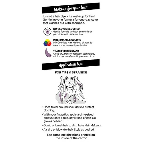 Loreal Colorista One Day Hair Color Makeup Wash Out ~ #LILAC 500 | eBay