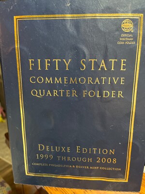 US Fifty State Commemorative Quarter Folder Deluxe Edition 1999-2008 | eBay