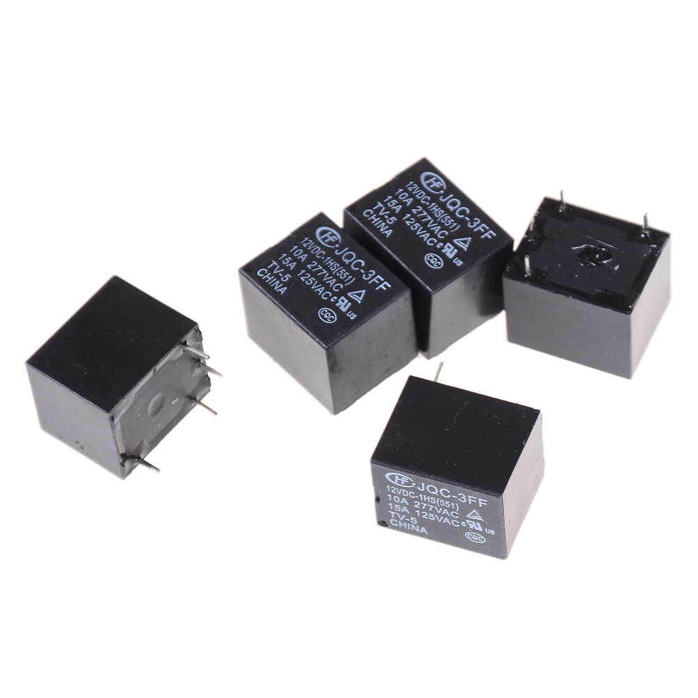 5Pcs 12VDC SRD-S-112DM 15A 125VAC 4Pins Coil Power Relay N~hg | eBay
