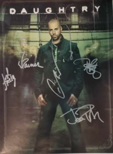 DAUGHTRY FULLY SIGNED ALBUM PROMO POSTER [2006] | eBay