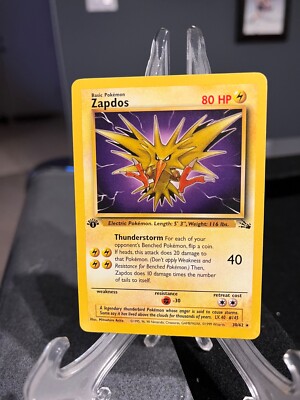Pokemon - 1st Edition Zapdos 1999 WOTC Fossil 30/62 NM-Mint | eBay ...