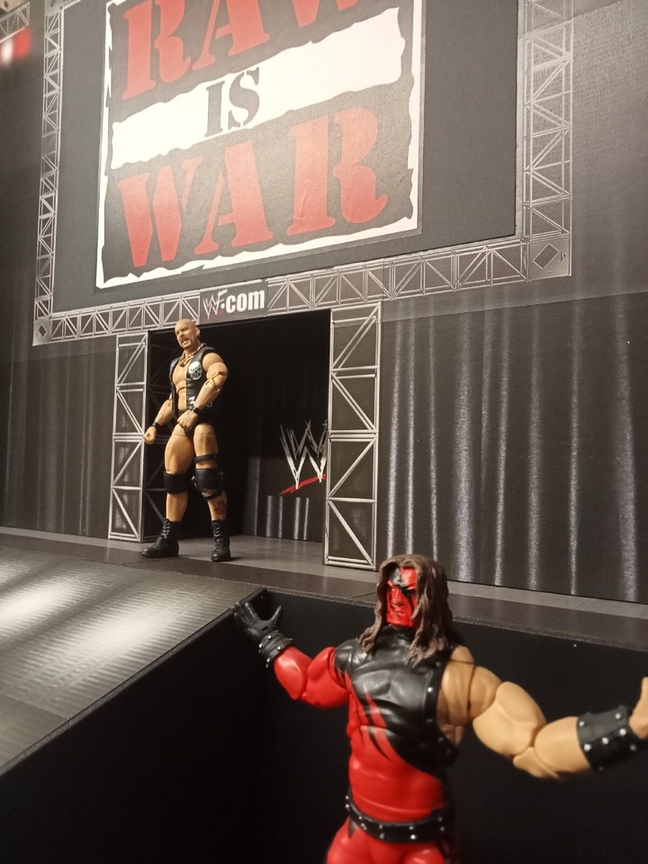 wwe custom attitude raw is war stage (bigger scale) for wrestling ...