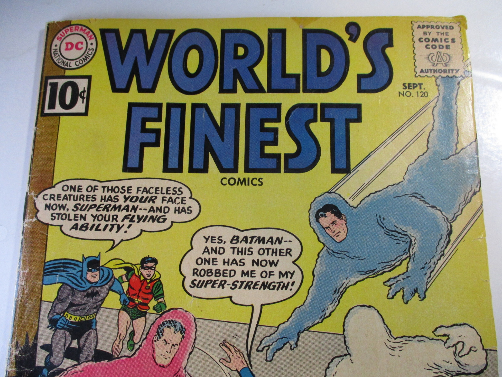 World's Finest #120 Faceless Creatures, Superman Batman, VG, 4.0 (C ...