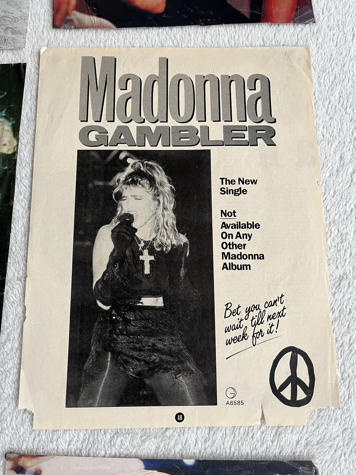 MADONNA Clip Collection Posters Music magazines Vintage Rare 1980s ...