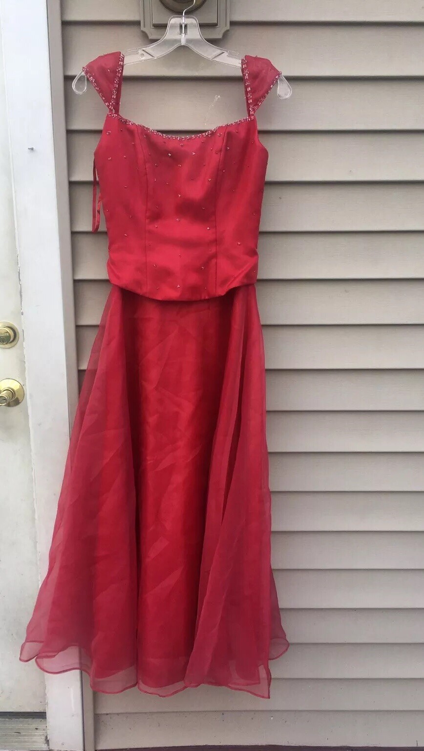 Modern Maids Collection Red Sequin Formal/Prom Brides… - Gem