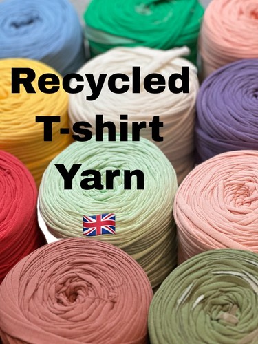 45 Colours BIG Chunky T-shirt Yarn /Spaghetti WHOLE SKEIN Macrame Craft ...
