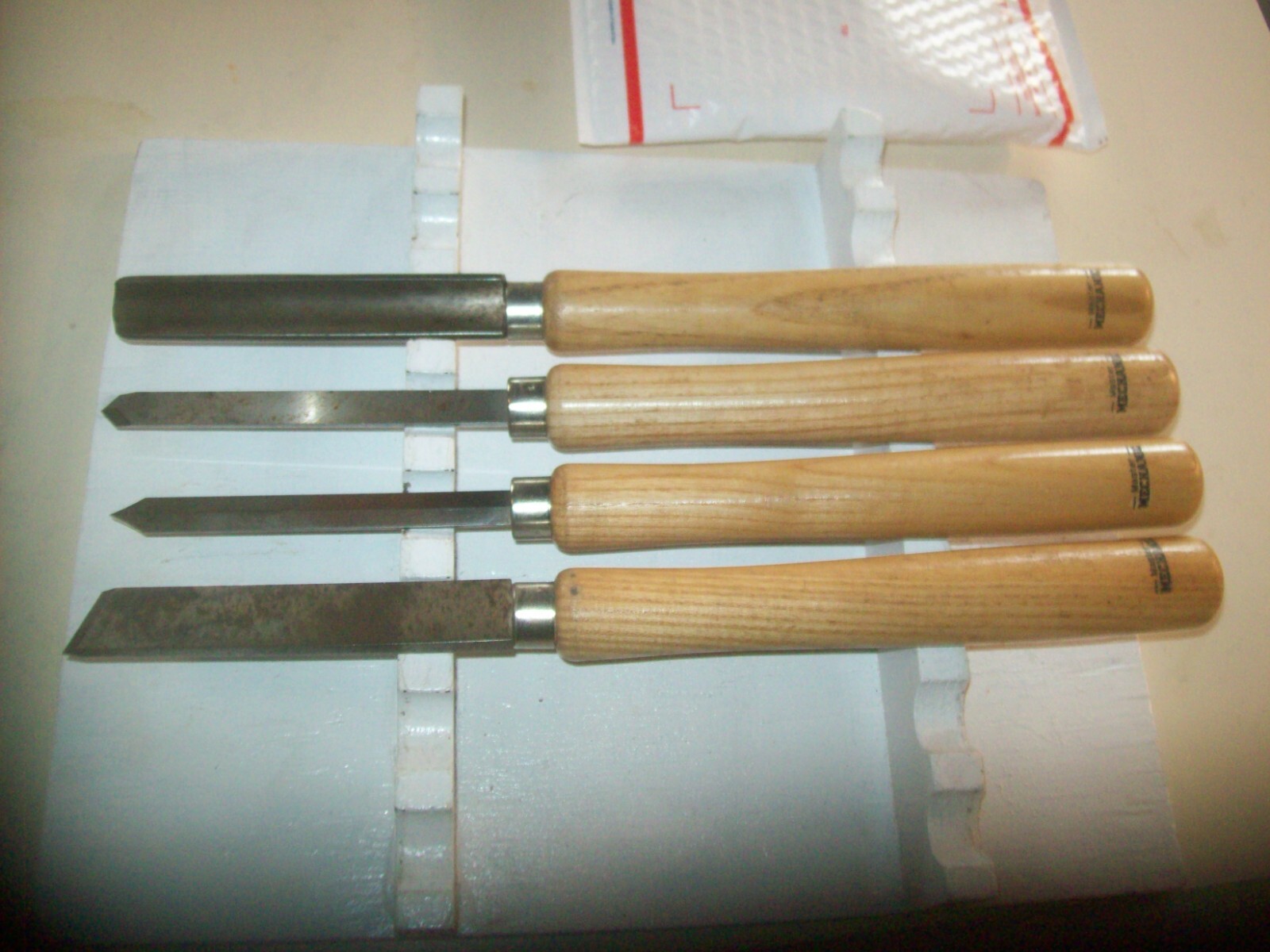 Set of 4 Different Heavy Master Mechanics Wood Turning Chisels 16" Long ...
