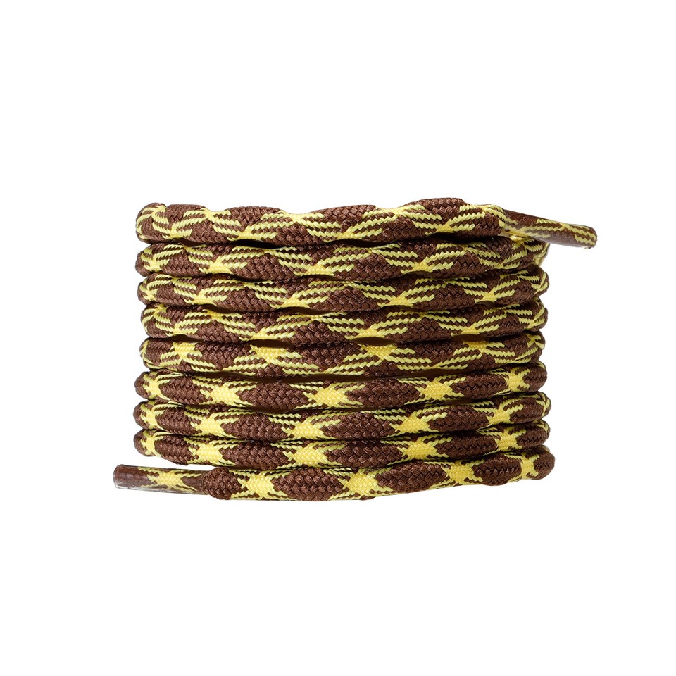 1 Pair Round Wave Shape Non Slip Heavy Duty Hiking Work Boot Shoe Laces ...