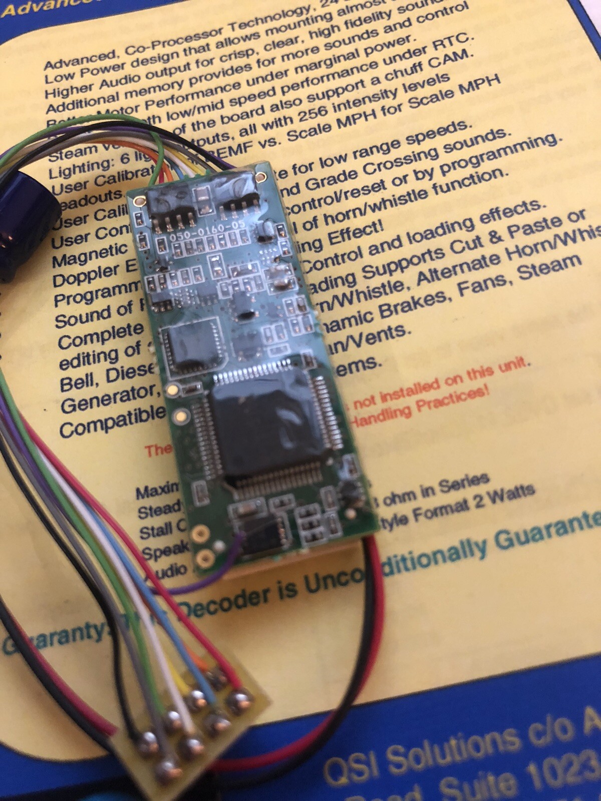 QSI HO Scale Quantum Revolution-U PnP Format DCC Sound Decoder NEW ...