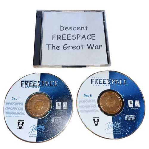 Descent: FreeSpace -- The Great War (PC, 1998) Disc In Jewel Case ...