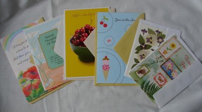 Lot of 7 New Thank You Greeting Cards with Envelopes Tender Thoughts ...