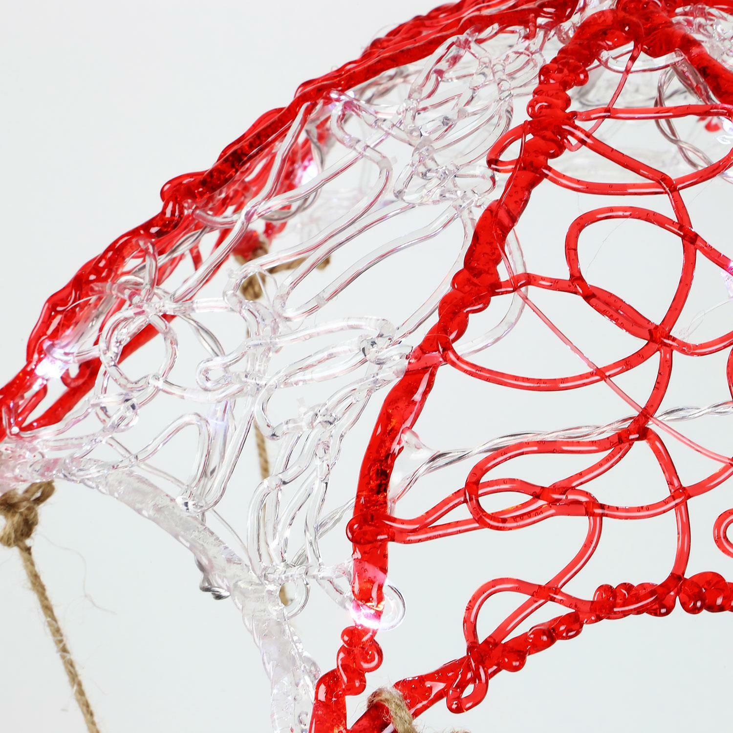 60cm HANGING ACRYLIC PARACHUTE SNOWMAN CHRISTMAS XMAS INDOOR OUTDOOR ...