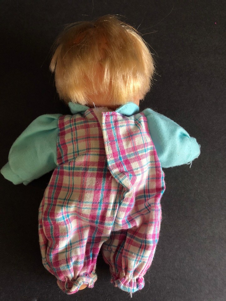 Vintage 80’s Simba Toys Mini 7” Baby Doll Bean Bag Body Vinyl Head ...