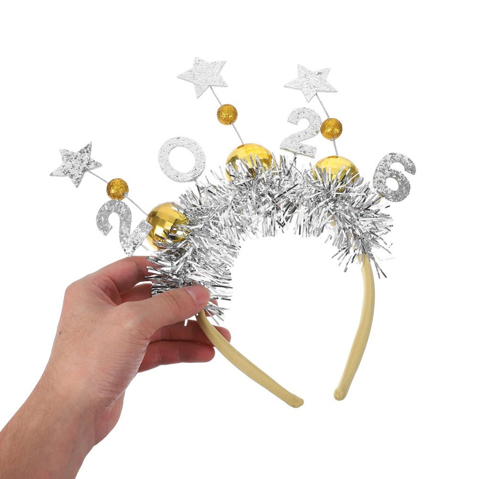 2 Pcs New Year's Costume Years Hair Accessories Eve Celebration Disco ...
