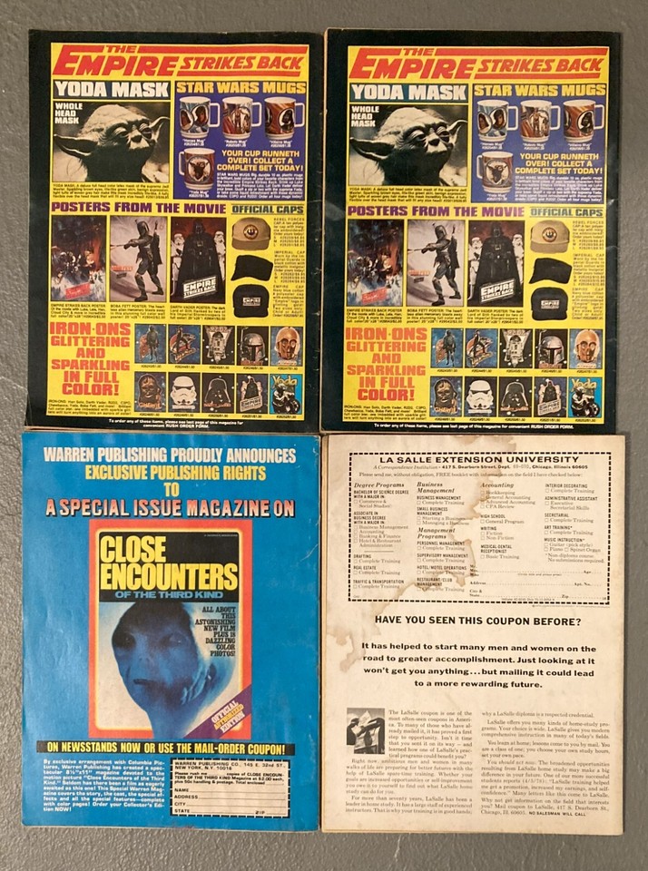 Creepy #127/134 Warren Horror Magazine Comic + DRACULA & MONSTERS-4 ...