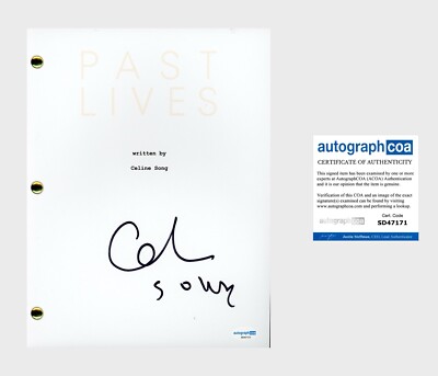 Celine Song ‘Past Lives’ Director Signed Full Movie Script Screenplay ...