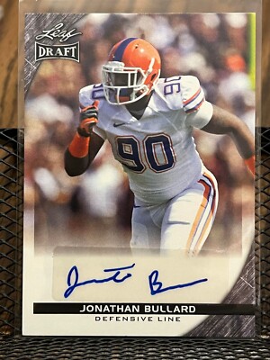 JONATHAN BULLARD 2016 LEAF DRAFT FLORIDA GATORS ROOKIE AUTOGRAPH AUTO ...