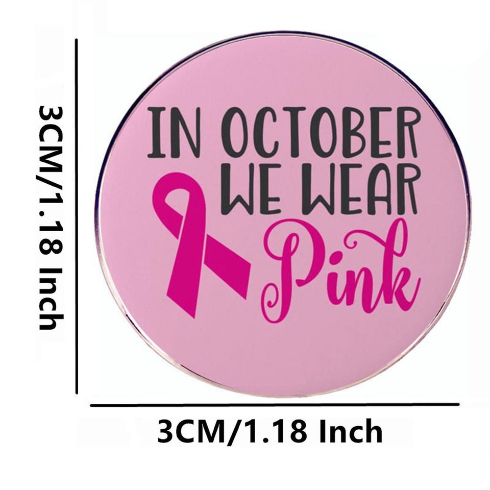 Breast Ribbon Lapel Pin Ribbon Brooch Badge Pins Decorations Awareness ...