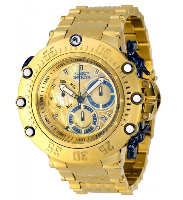 Invicta 52mm Subaqua Noma VII Shutter Diamond Accented Gold Label ...