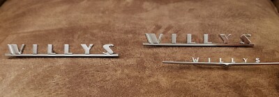Willys Emblem set, plastic 3 piece set fits all 4WD and 1941 Willys | eBay