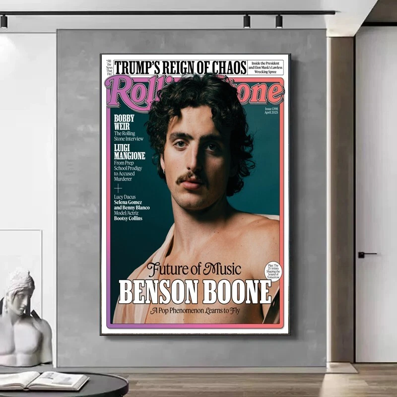 Benson Boone Rolling Stone Music Cover Premium Poster | ID 24073452 by ...