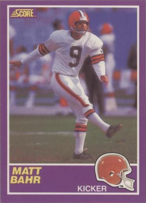 1989 Score Supplemental Matt Bahr #410S for sale | eBay