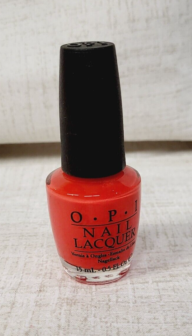 OPI Red Coral Creme Shade Nail Polish Lacquer ~ NEW *NO SHADE STICKER ...