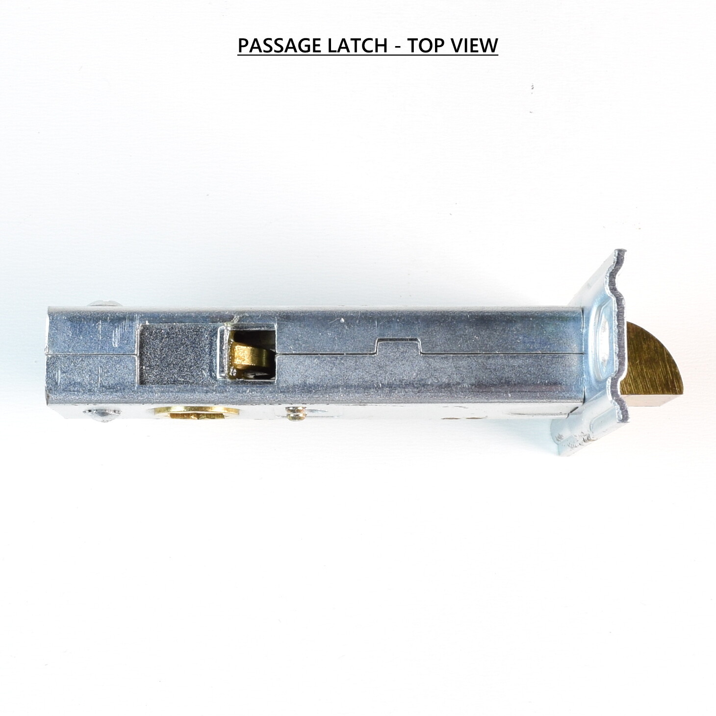 Period Brass Square PASSAGE Door Latch Kit & 7mm Threaded Spindle ...