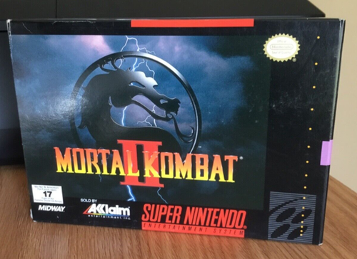 Mortal Kombat II ( Super Nintendo, SNES, 1994) CIB Complete in Box ...